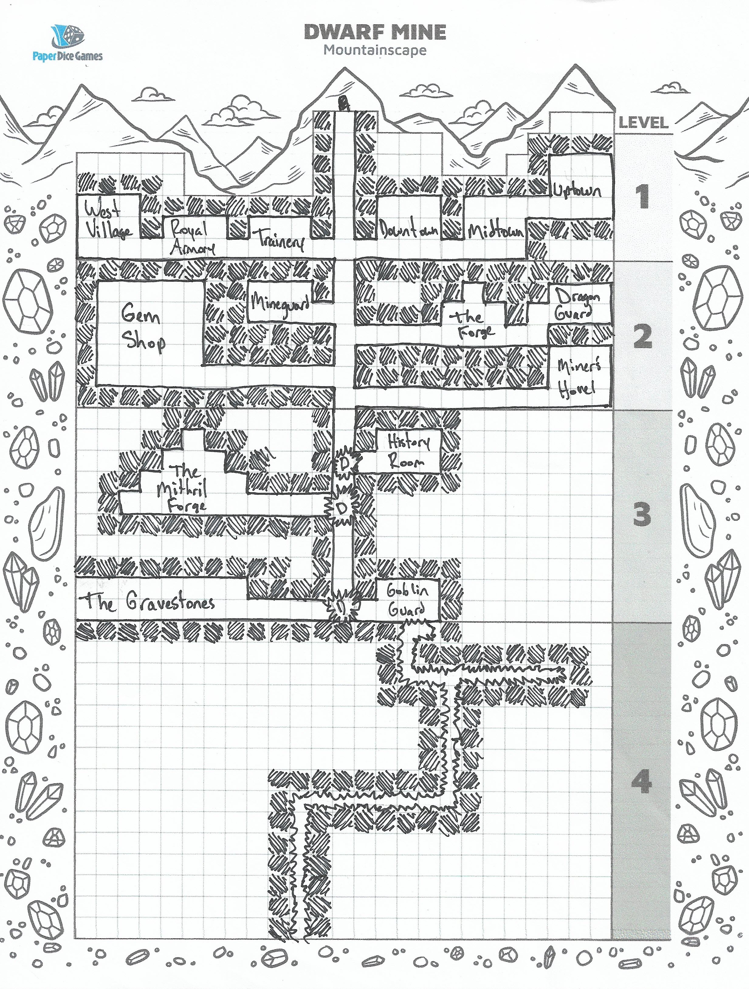 Dwarf Mine – New Release – Paper Dice Games