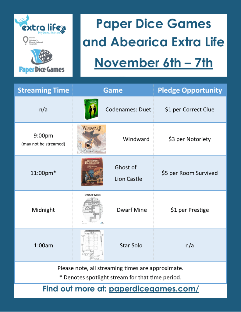 Paper Dice Games Extra Life – Paper Dice Games